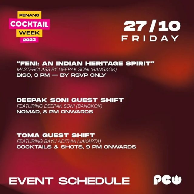 Penang Cocktail Week 2023: The Complete Event List | Food For Thought