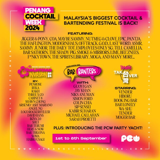 Penang Cocktail Week 2024: The Complete Schedule | Food For Thought