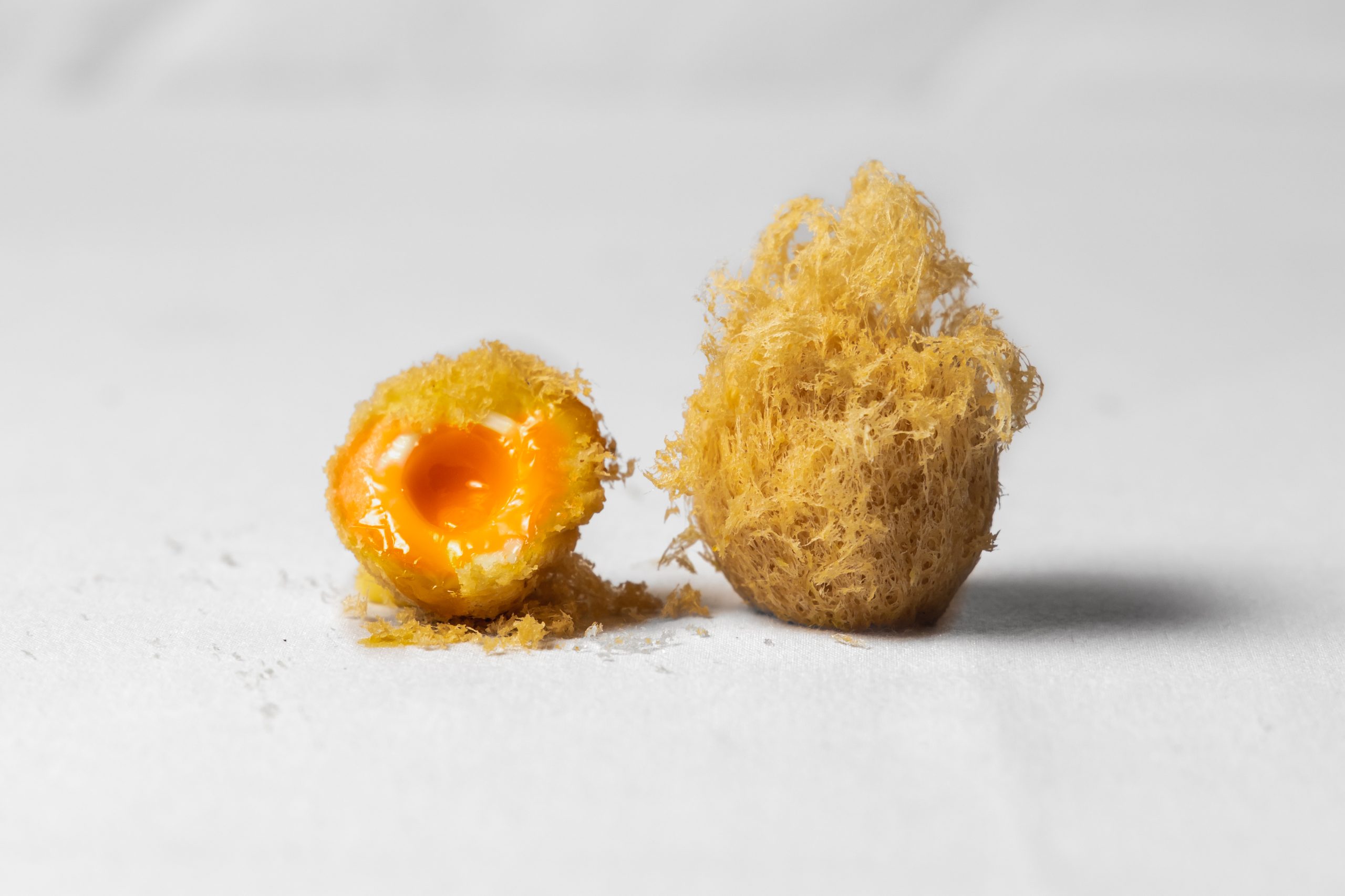 Quail egg afro-texture with ginger relish ©James Gillies (10) | Food ...
